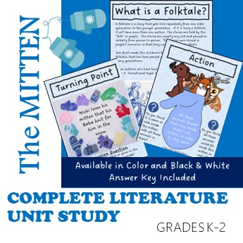 The Mitten - A Complete Literature Unit Study on the book by Jan Brett ...