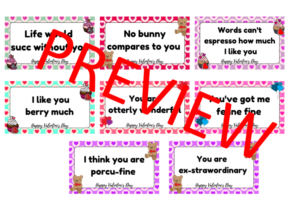 Valentine's Day Puns Tags | Made By Teachers