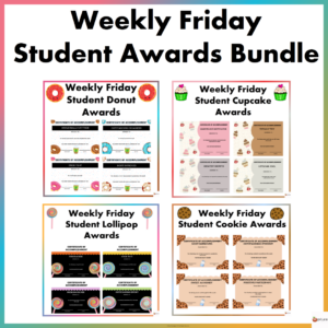 Editable Fun Friday Weekly Student Awards Bundle | Made By Teachers