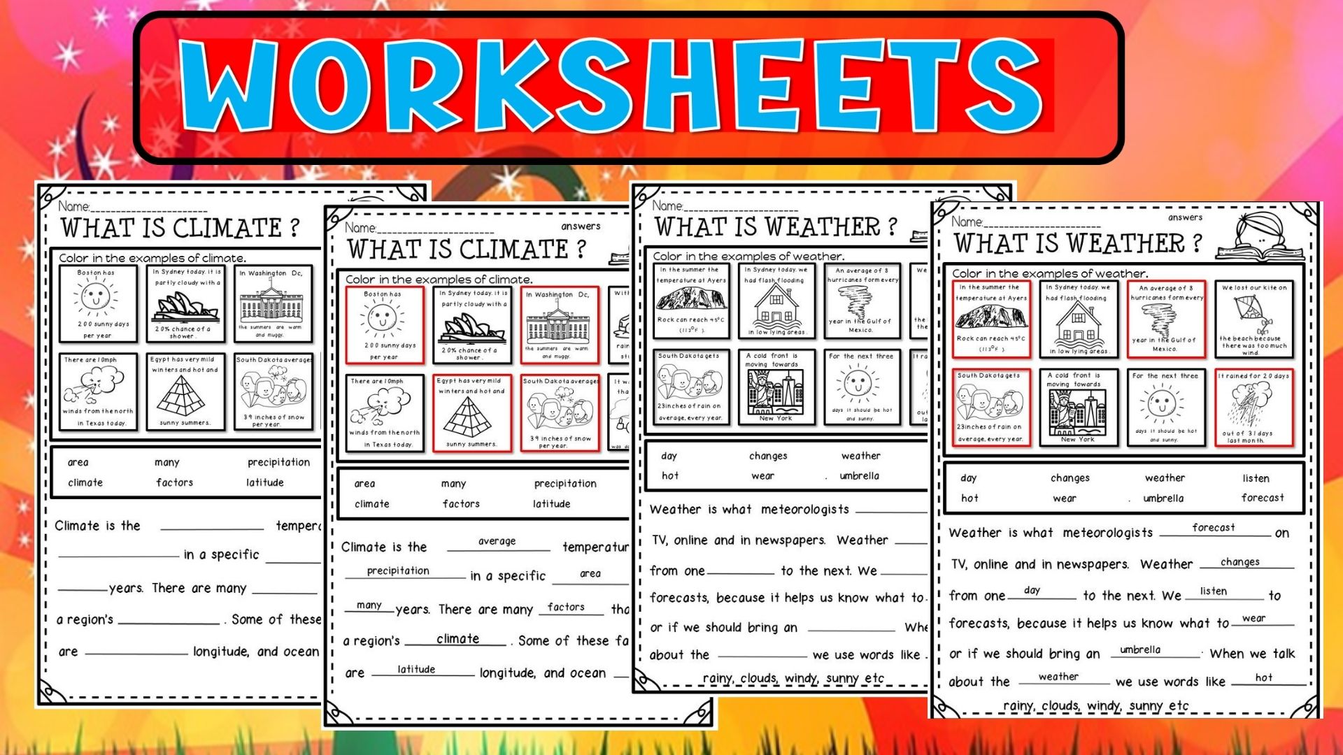 weather and climate | Made By Teachers