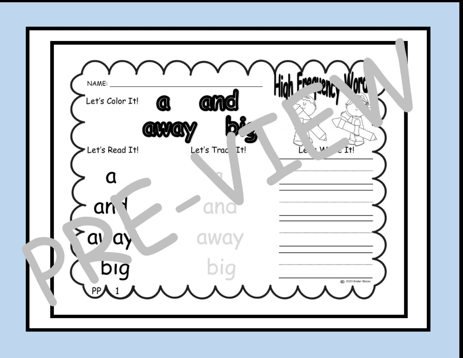 Mixed High Frequency Word Practice - Pre-Primer Words | Made By Teachers