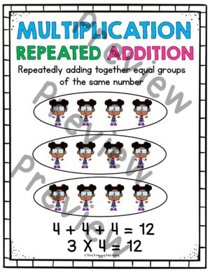 Multiplication as Repeated Addition Arrays Worksheets | Made By Teachers