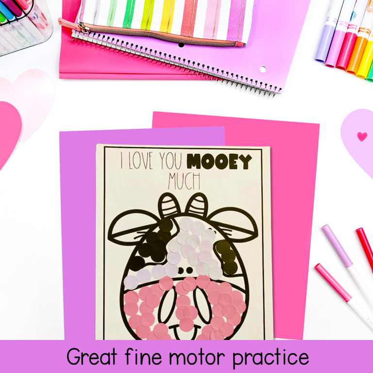 Valentine's Day Crafts Fine Motor Activities for Preschool, Pre-K ...
