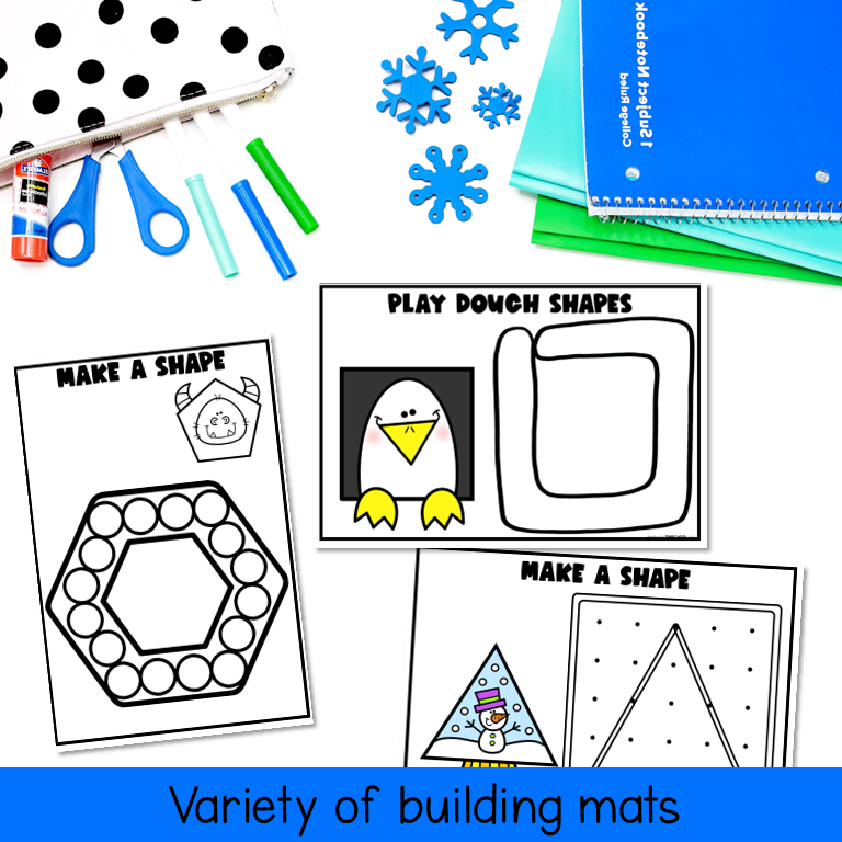 Winter 2D Shape Activities for Toddlers and Preschool | Made By Teachers