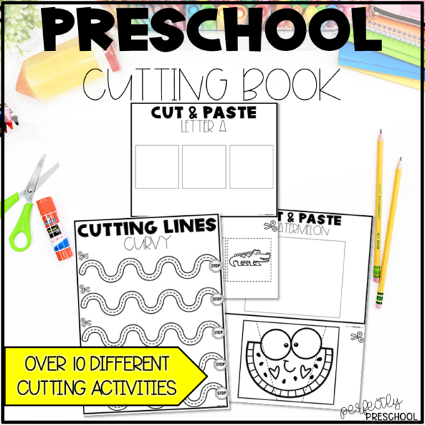 Preschool Cutting Practice Workbook No Prep Pages Scissor Skills | Made ...