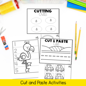 Preschool Cutting Practice Workbook No Prep Pages Scissor Skills | Made ...