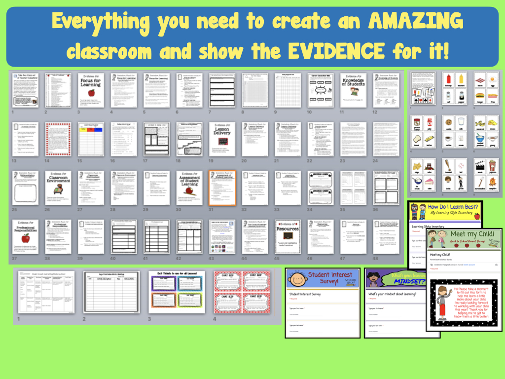 OTES 2.0 Teacher Evaluation Evidence & Resource Binder | Made By Teachers