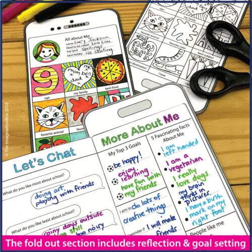 All About Me Back to School Cell Phone, Art and Writing Activity | Made ...