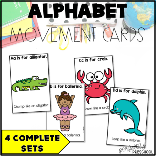 Alphabet Movement Cards for Large Motor | Made By Teachers