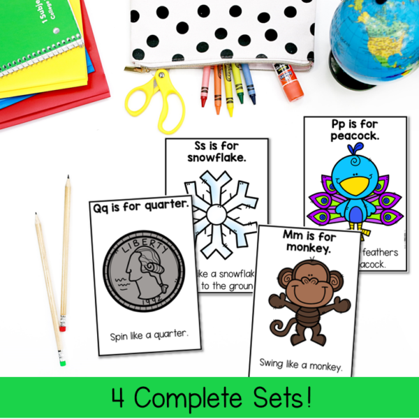 Alphabet Movement Cards for Large Motor | Made By Teachers