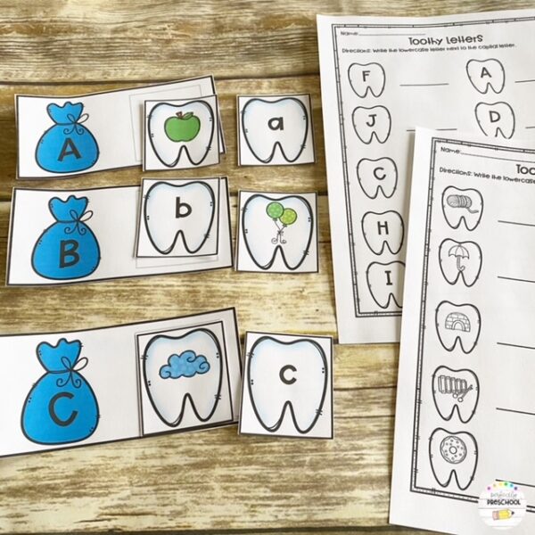 Dental Health Preschool Math & Literacy Centers and Activities | Made ...