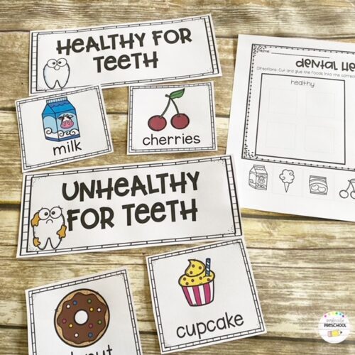 Dental Health Preschool Math & Literacy Centers and Activities | Made ...