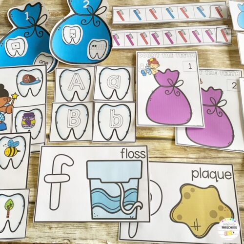 Dental Health Preschool Math & Literacy Centers and Activities | Made ...
