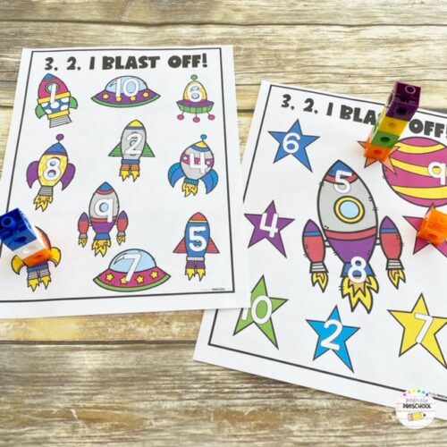 Preschool Outer Space Math and Literacy Centers and Activities | Made ...
