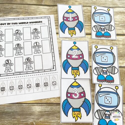 Preschool Outer Space Math and Literacy Centers and Activities | Made ...