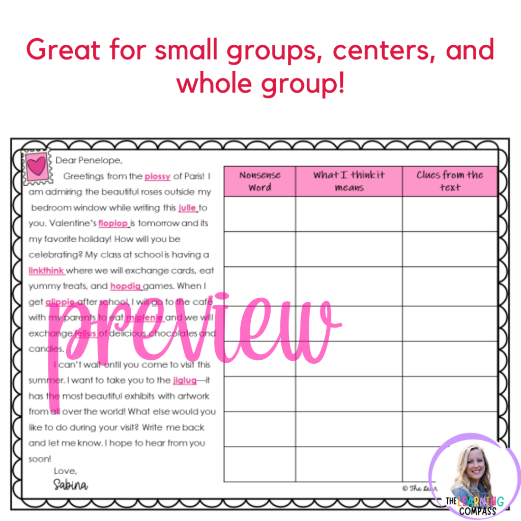 Valentine's Day Context Clues Activity | Print and Digital Versions ...