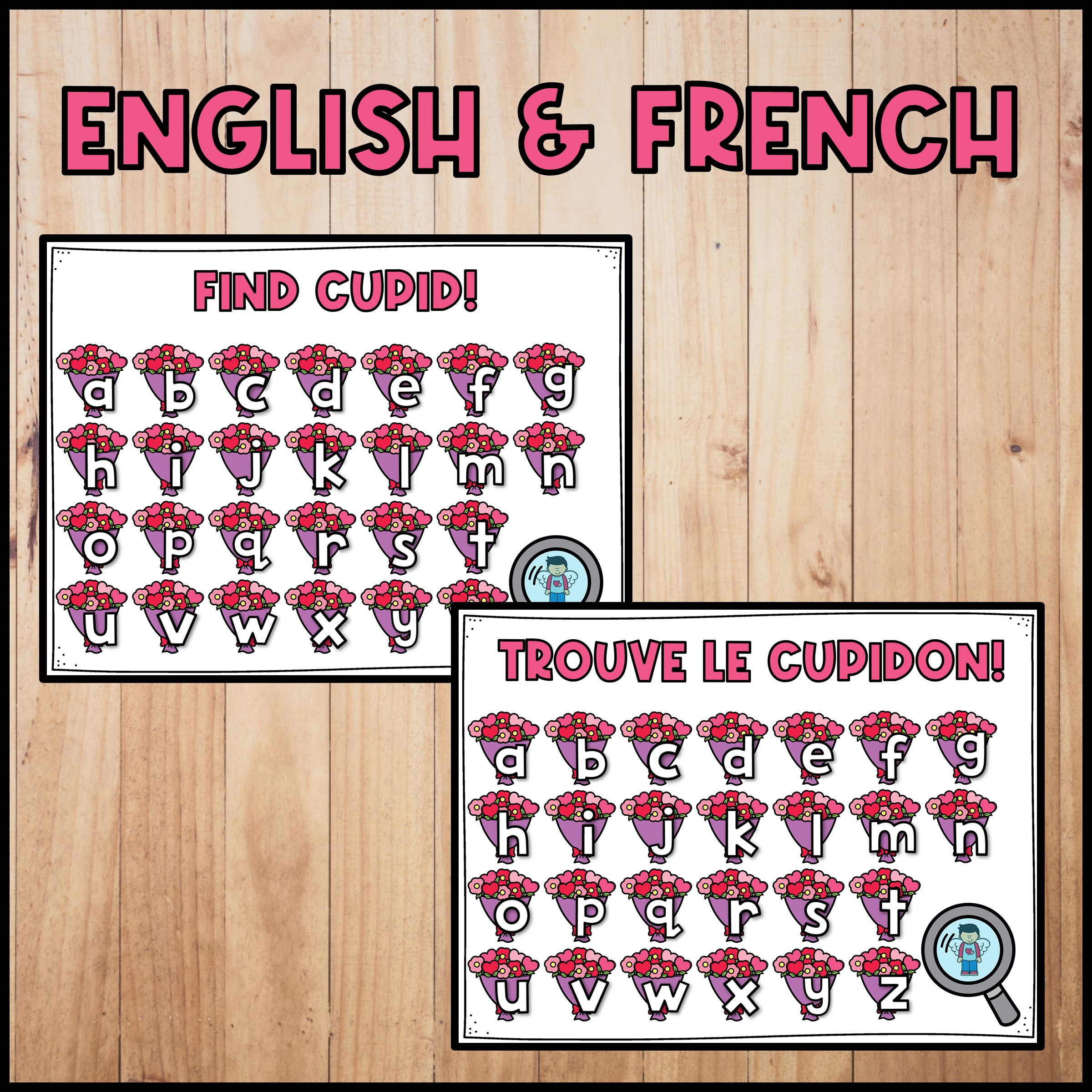 Valentine’s Day Digital Hide & Seek | Find Cupid | Letters Numbers ...