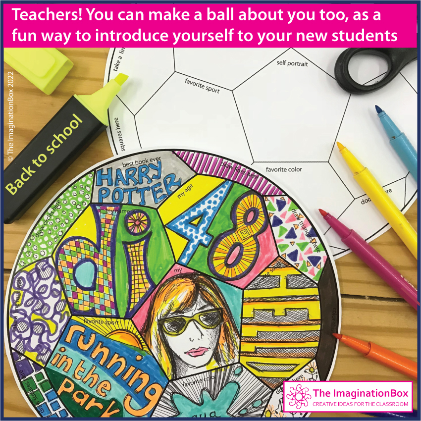 All About Me, Back to School Soccer Ball Art Activity | Made By Teachers