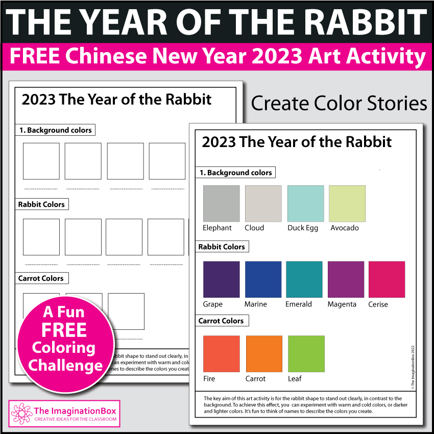 Free Chinese New Year Art Activities 2023, The Year of the Rabbit ...