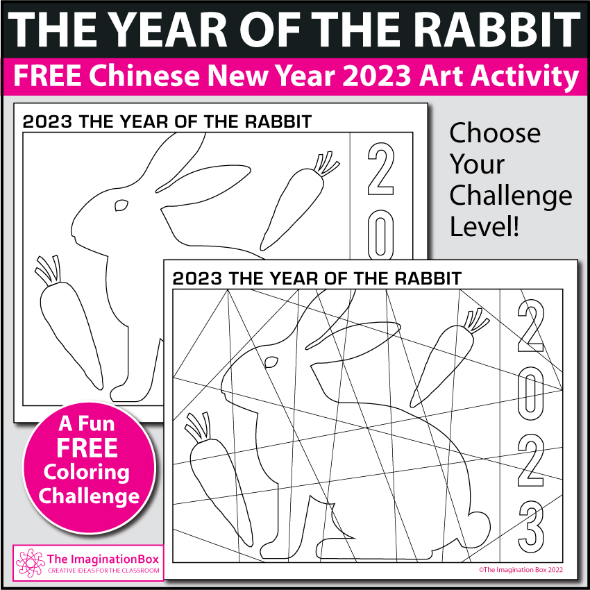 Free Chinese New Year Art Activities 2023, The Year of the Rabbit ...