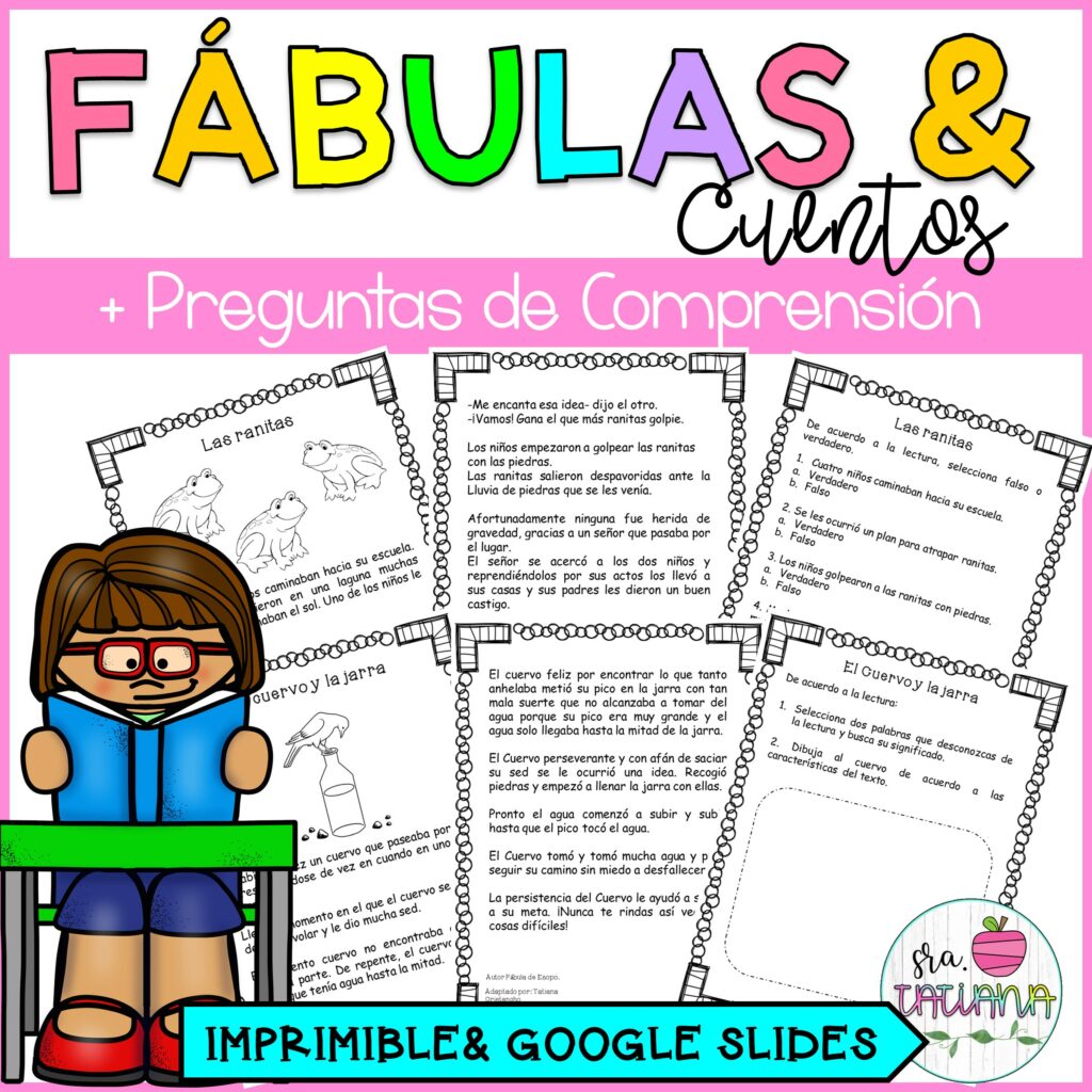 Fables and Stories in Spanish | Fábulas y Cuentos | Comprensión de ...