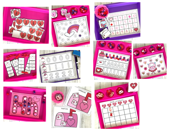 Valentine Morning Tubs for Pre-K | Made By Teachers