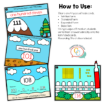 Place Value 100 to 120 – Hundreds Tens & Ones Task Cards and Worksheets ...