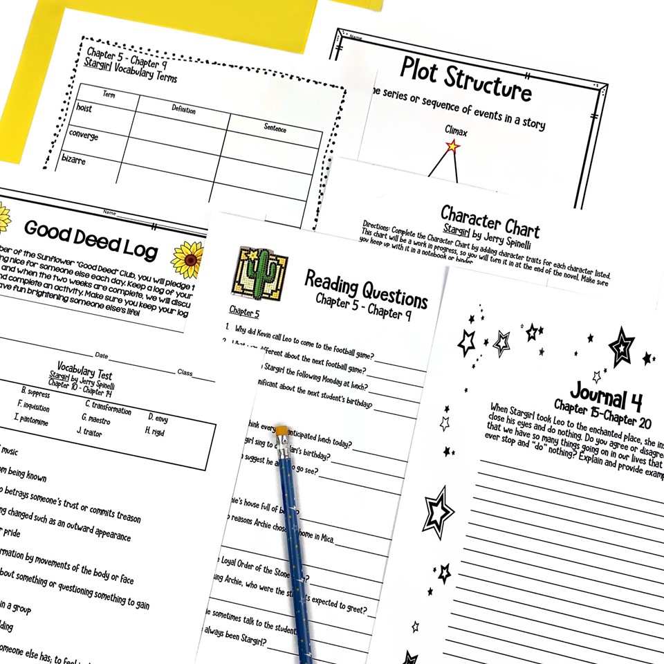 Stargirl Novel Study | Made By Teachers