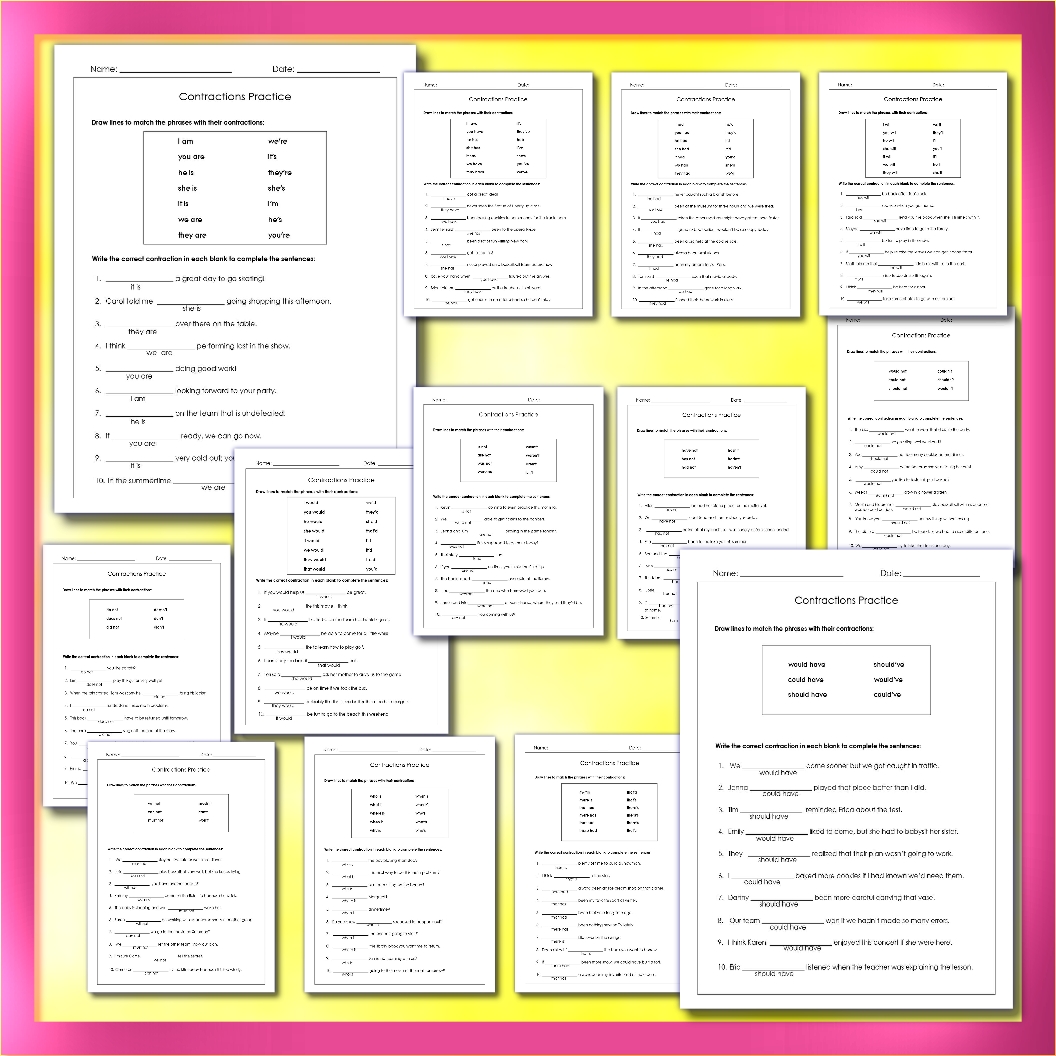 66 Contractions! - 31 worksheet pages - Scaffolded - Grades 3-4-5 ...