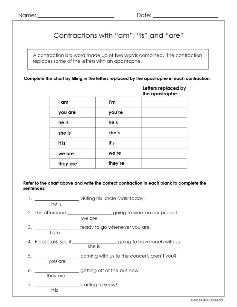 66 Contractions! - 31 worksheet pages - Scaffolded - Grades 3-4-5 ...