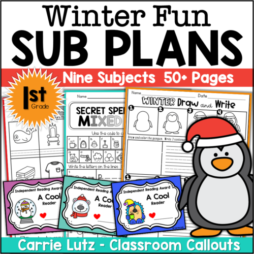 Winter Worksheets First Grade Literacy | Made By Teachers