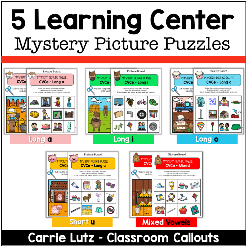 Magic e Mystery Picture Puzzles Farm Phonics Activity Cut & Paste ...