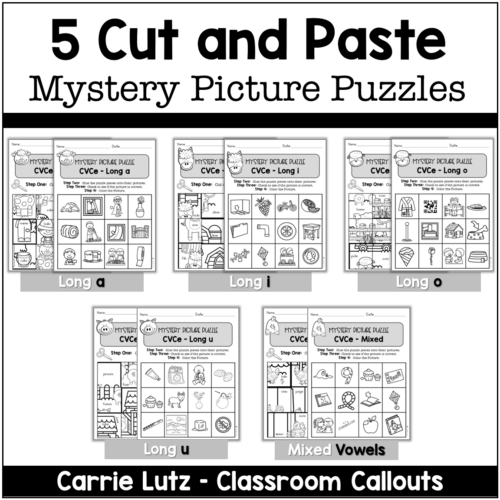 Magic e Mystery Picture Puzzles Farm Phonics Activity Cut & Paste ...