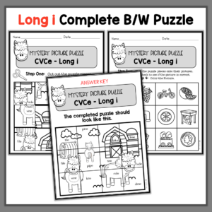 Magic e Mystery Picture Puzzles Farm Phonics Activity Cut & Paste ...
