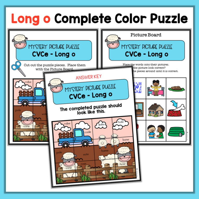 Magic e Mystery Picture Puzzles Farm Phonics Activity Cut & Paste ...