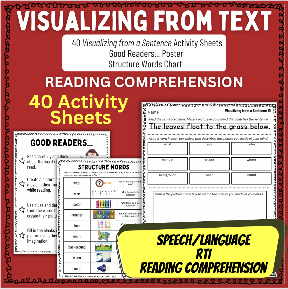 Draw to Visualize Text: Single Sentence for Reading, Speech, Language ...