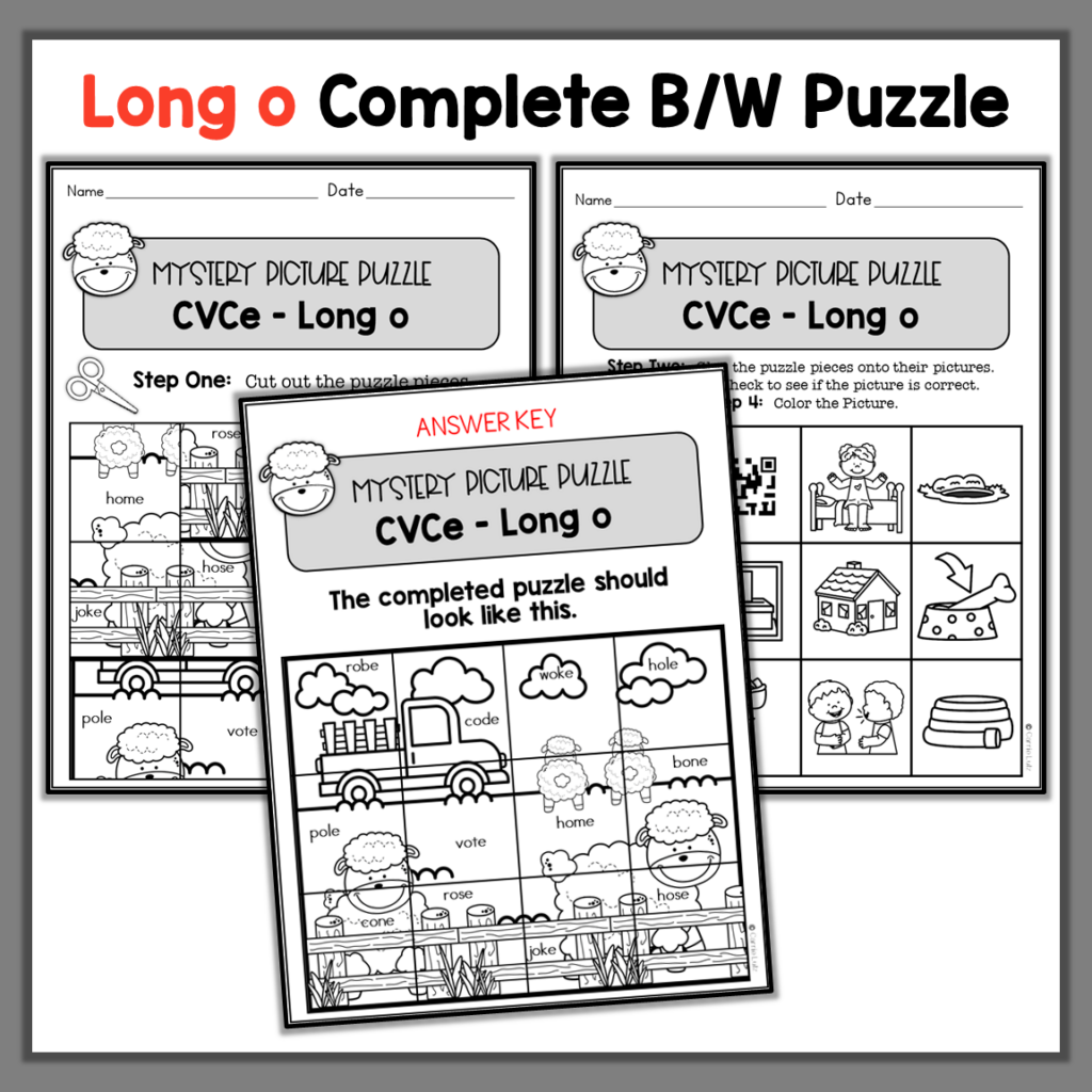 Magic e Mystery Picture Puzzles Farm Phonics Activity Cut & Paste ...