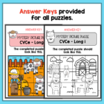 Magic e Mystery Picture Puzzles Farm Phonics Activity Cut & Paste ...