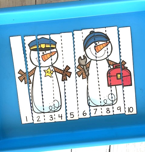 Snowman Morning Tubs for Per-K | Made By Teachers