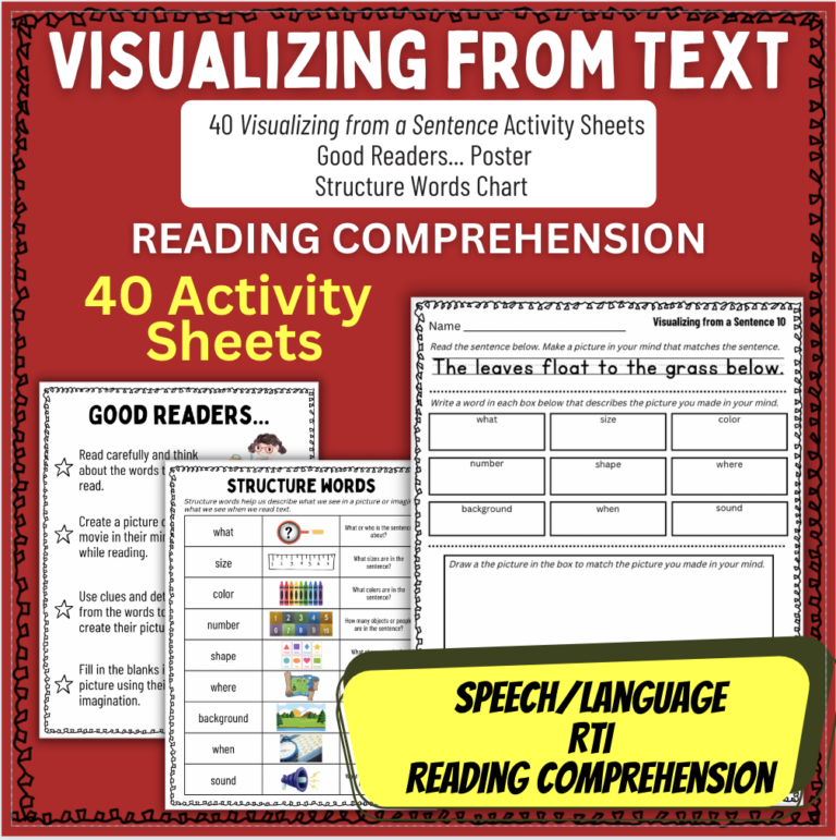 BUNDLE: Draw to Visualize Text: Sentences and Passages for Reading ...