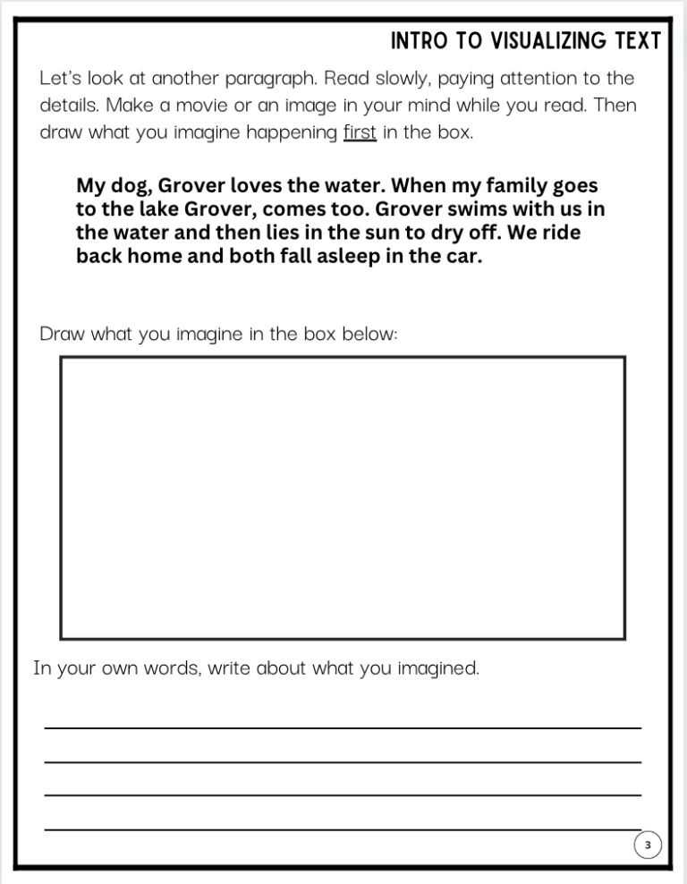 BUNDLE: Draw to Visualize Text: Sentences and Passages for Reading ...