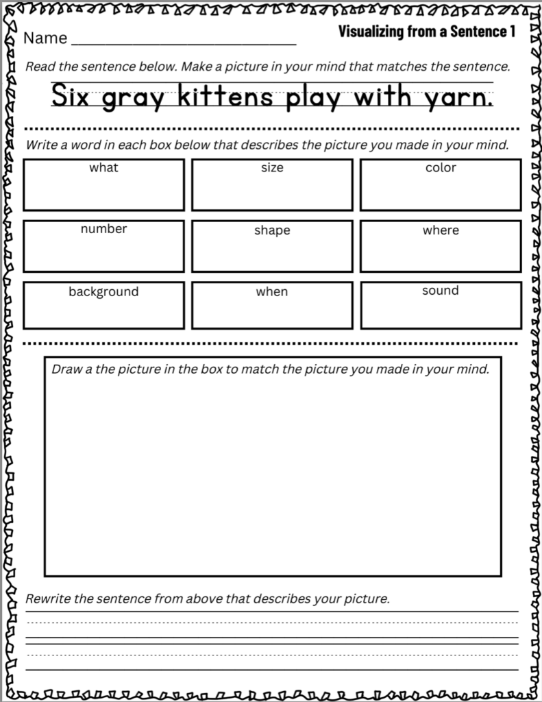 BUNDLE: Draw to Visualize Text: Sentences and Passages for Reading ...
