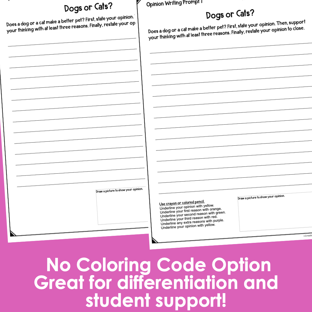 Opinion Writing Prompts Set 1 | Made By Teachers