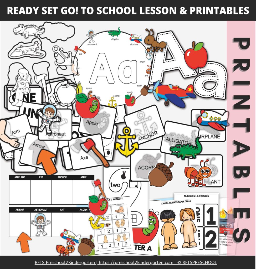 Ready Set Go To School Theme | Lesson Plans | Activities | Printables ...