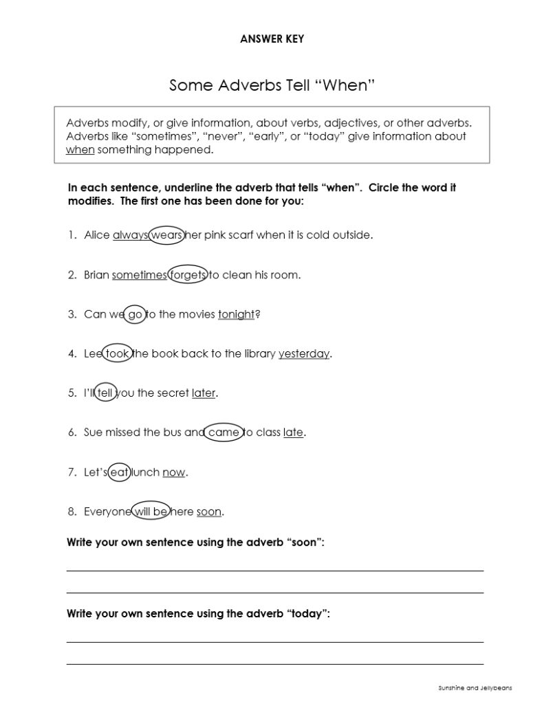 Adverbs Practice - Recognizing & Writing with Adverbs - Grades 2-3 ...