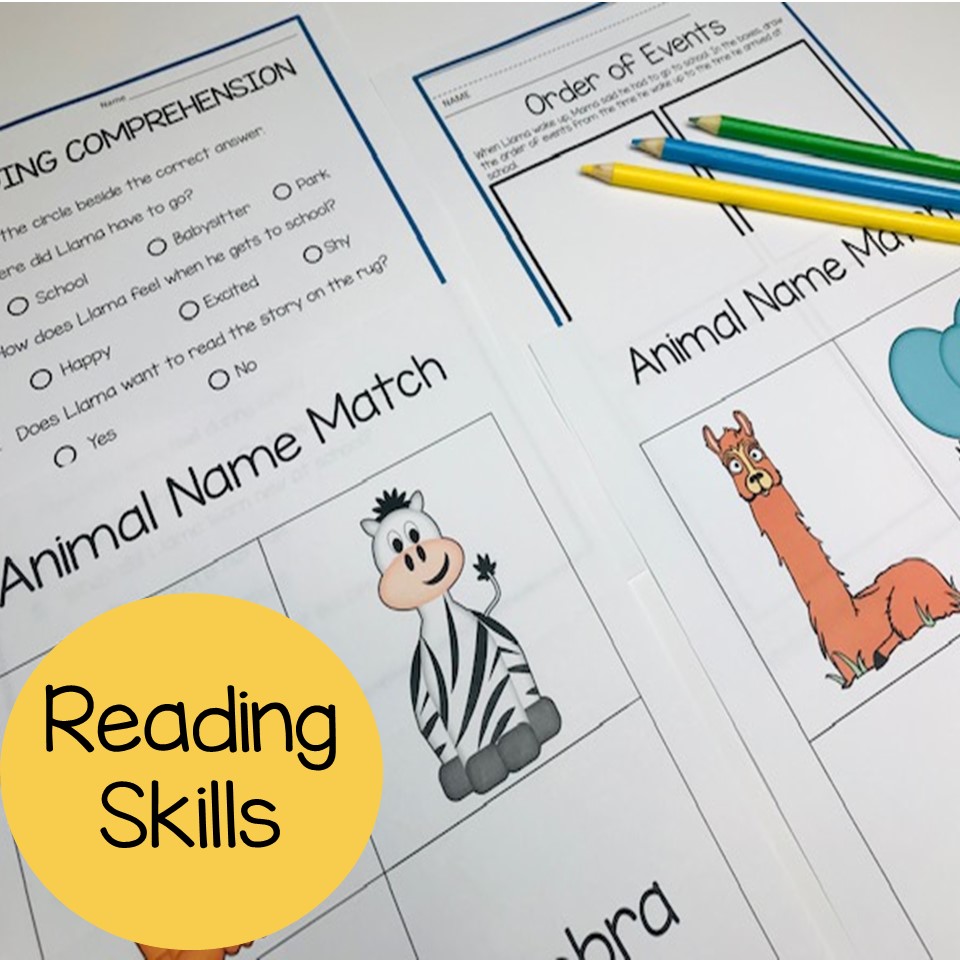 Llama Llama Misses Mama Book Companion | Made By Teachers