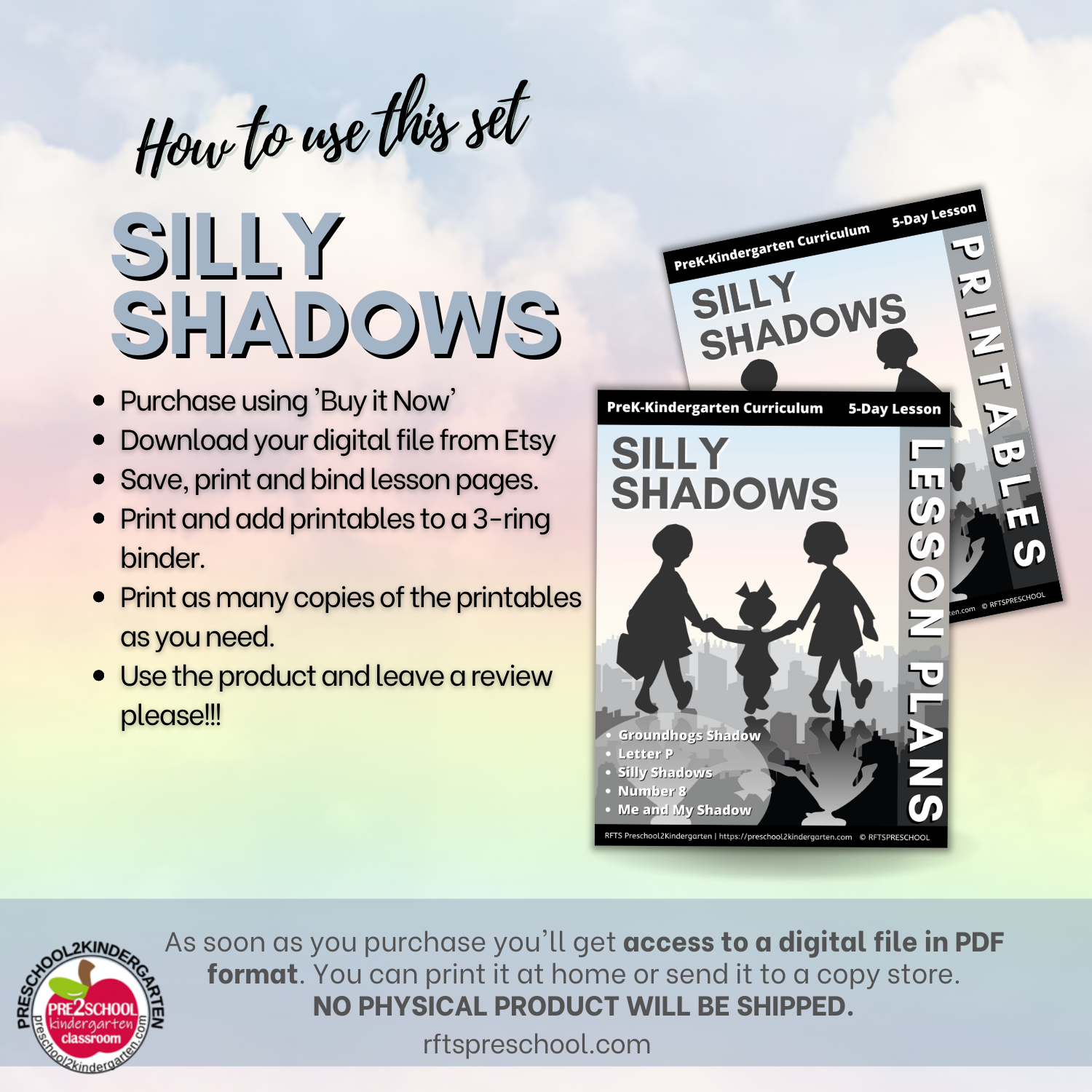 Silly Shadows Unit Plans | Theme | Lesson Plans | Activities ...