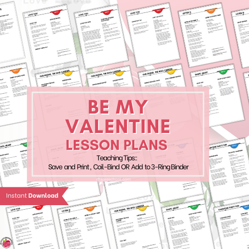 Be My Valentine Unit Plans | Theme | Lesson Plans | Activities ...