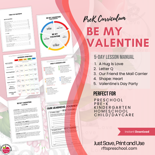 Be My Valentine Unit Plans | Theme | Lesson Plans | Activities ...