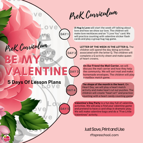Be My Valentine Unit Plans | Theme | Lesson Plans | Activities ...